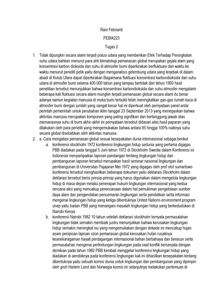 Tugas 2 PEBI 4223 Rani | PDF | Sains & Matematika