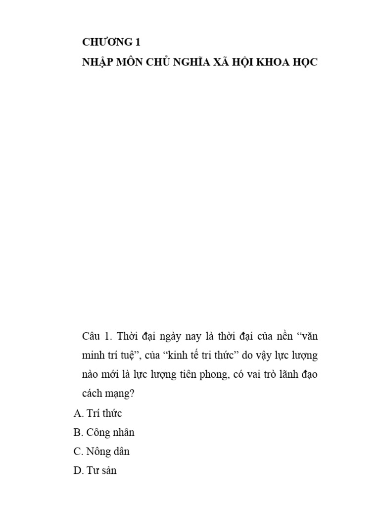 Trac Nghiem 7 Chuong | PDF