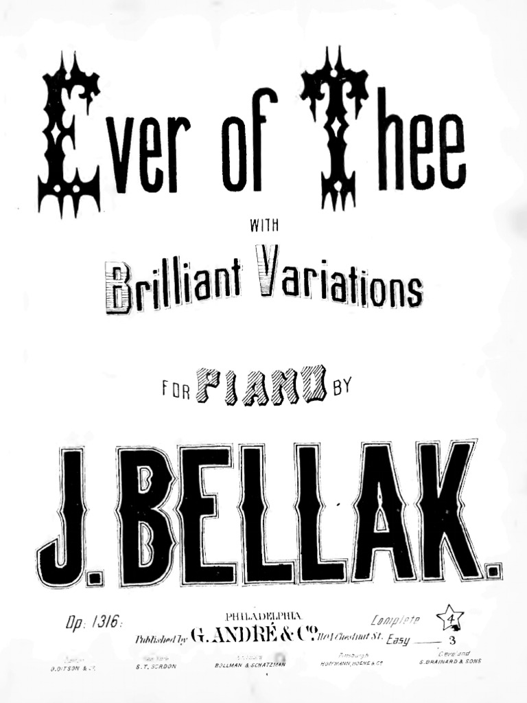 Brilliant Variations J. Bellak | PDF