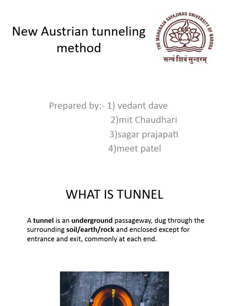 Tunnel and Tunneling | PDF | Tunnel | Civil Engineering