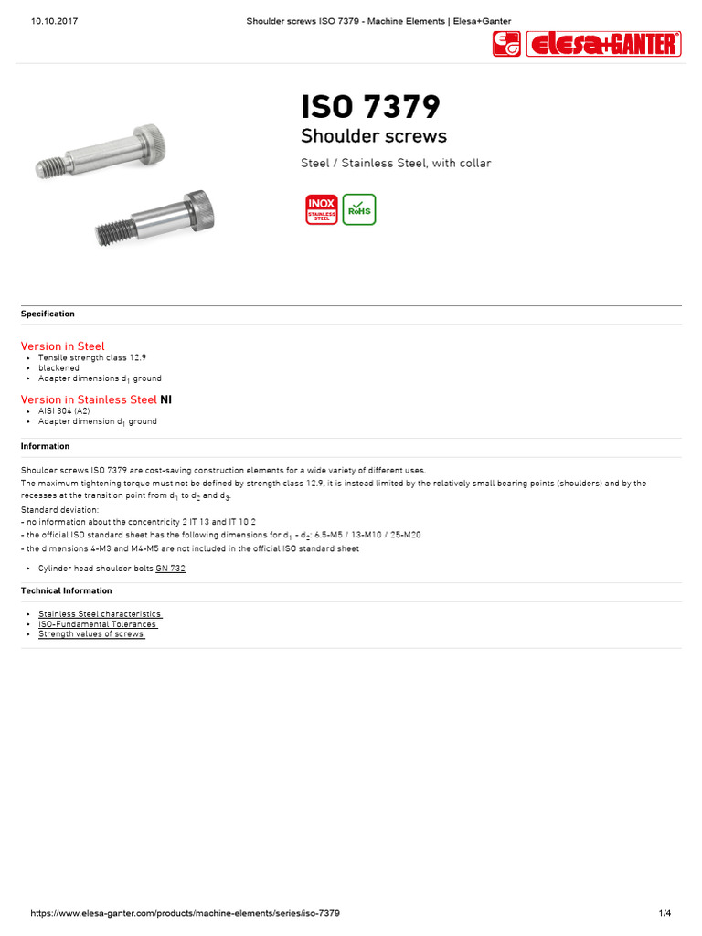Iso 7379-5-M4-16-Ni | PDF | Screw | Mechanical Engineering