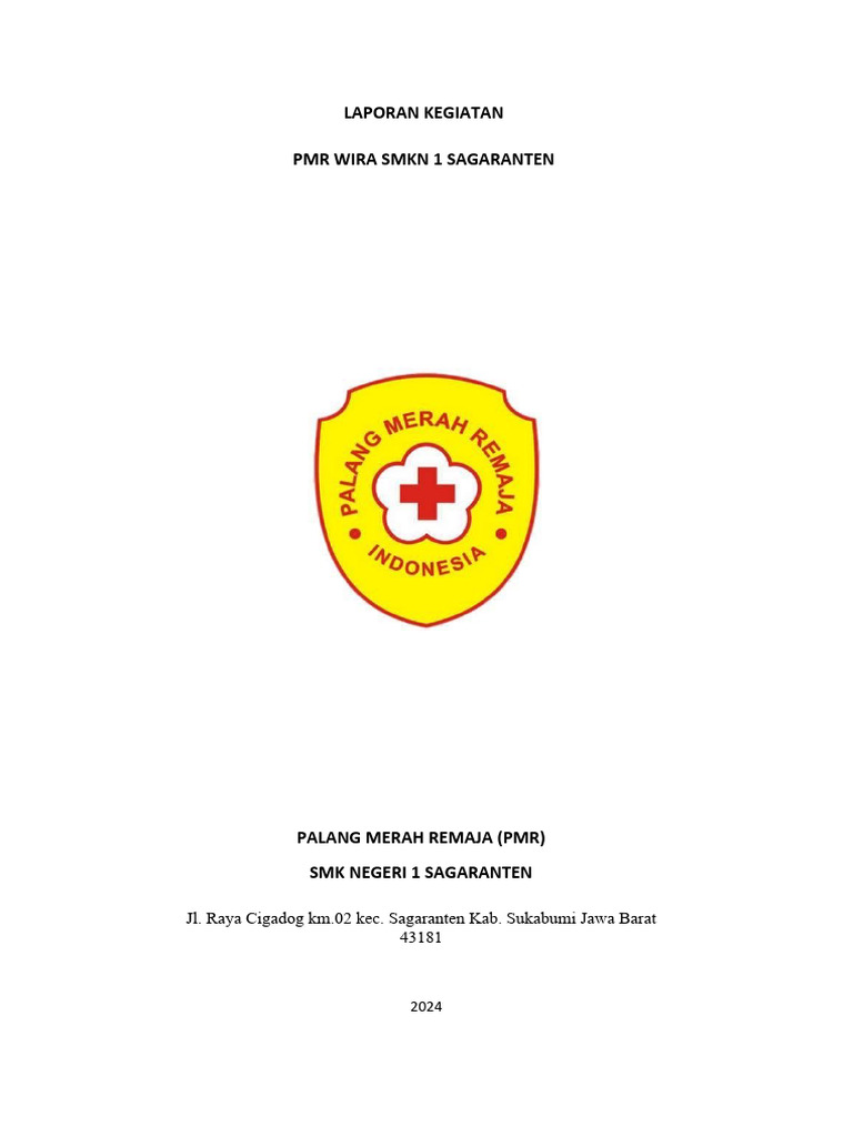 Laporan Kegiatan PMR 2024 | PDF | Karier & Perkembangan