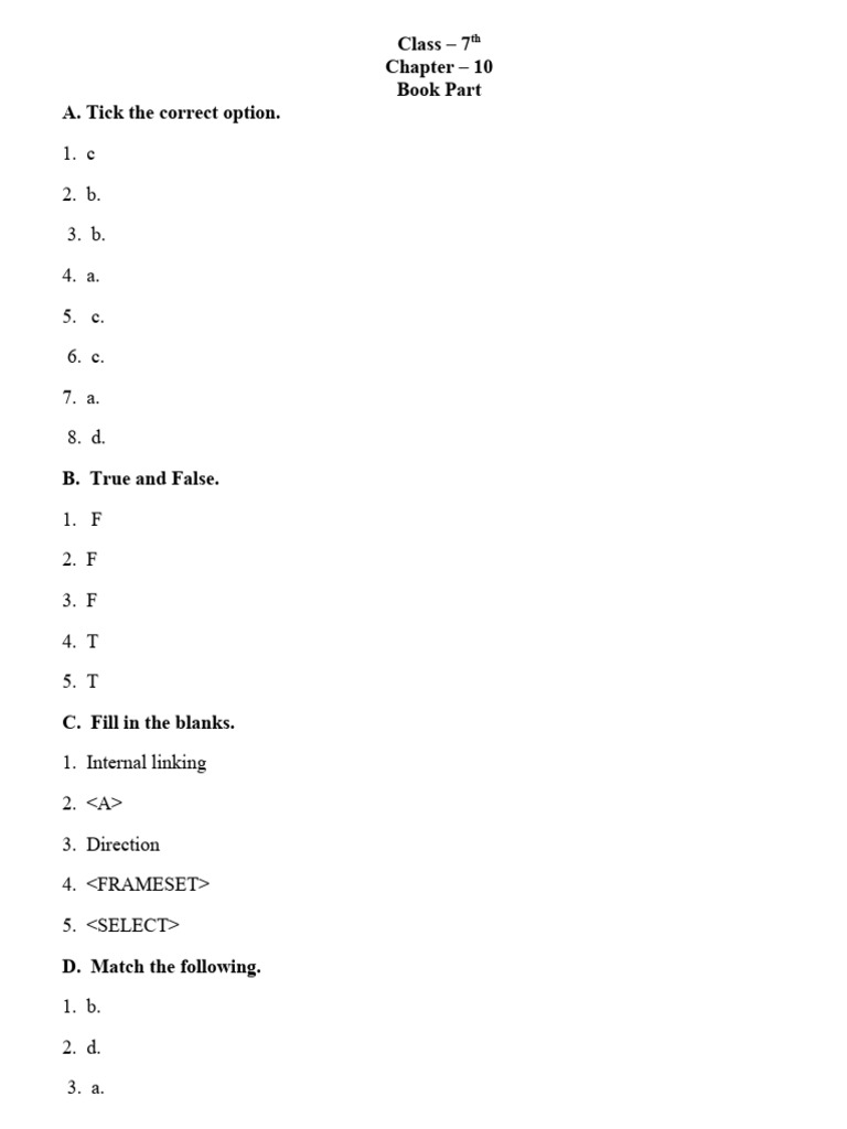 Class 7 Chapter-10 Question Answers | PDF