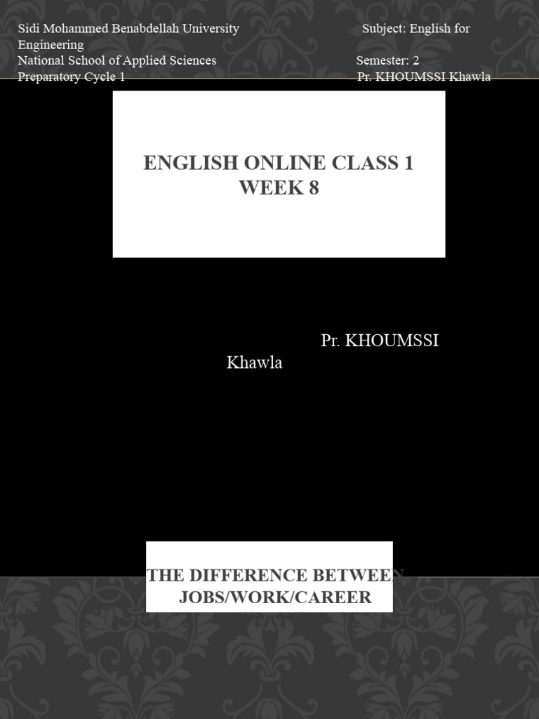 English Class 1 (Magistral Course) | Download Free PDF | White Collar ...