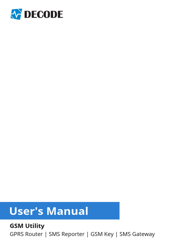 Gsm Utility Users Manual v1 1 2 | PDF | Installation (Computer Programs ...