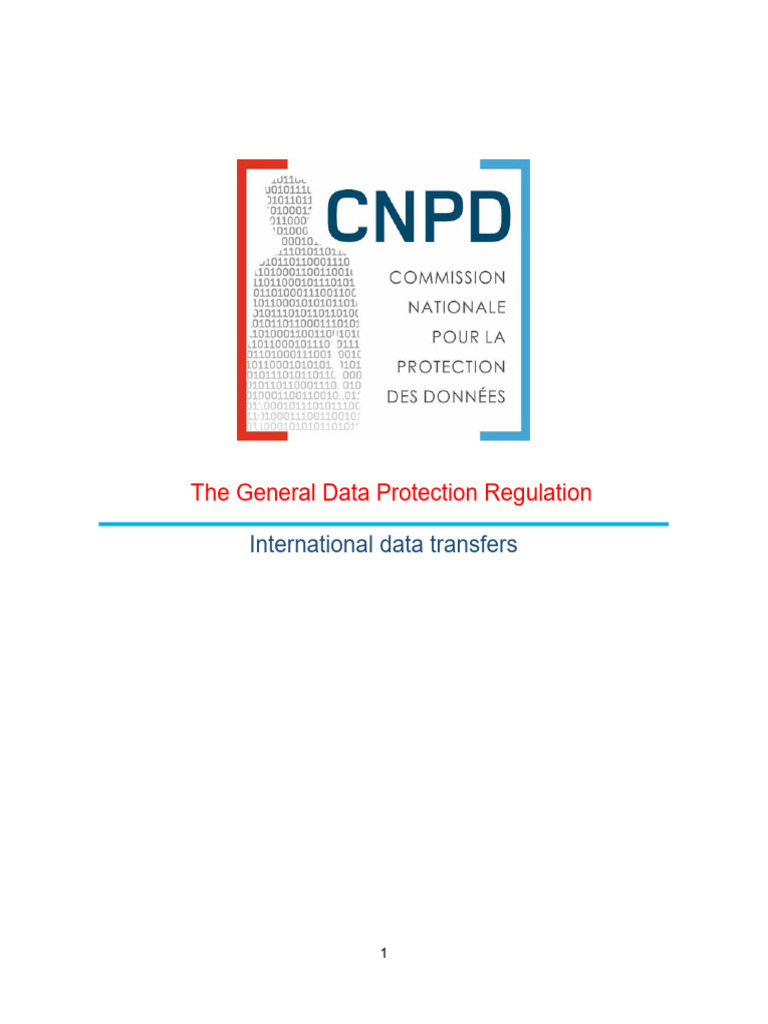 GDPR International Data Transfers Guide | PDF | European Economic Area ...