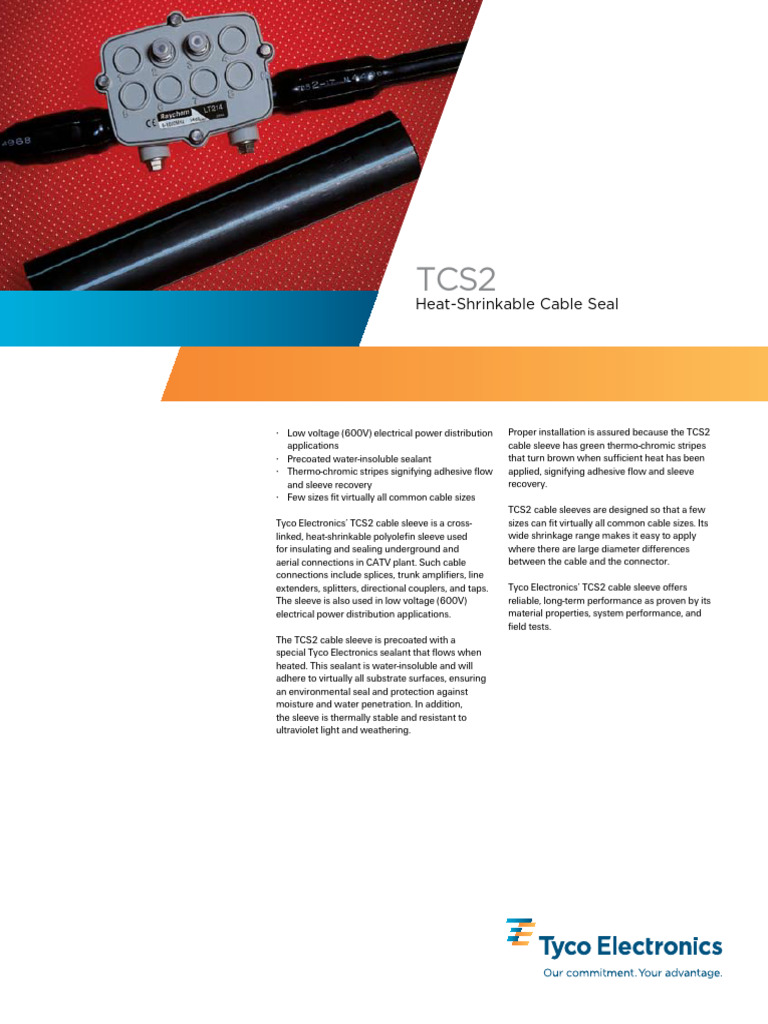 TCS2 Heatshrink Spec | Download Free PDF | Electrical Connector | Electrical Engineering