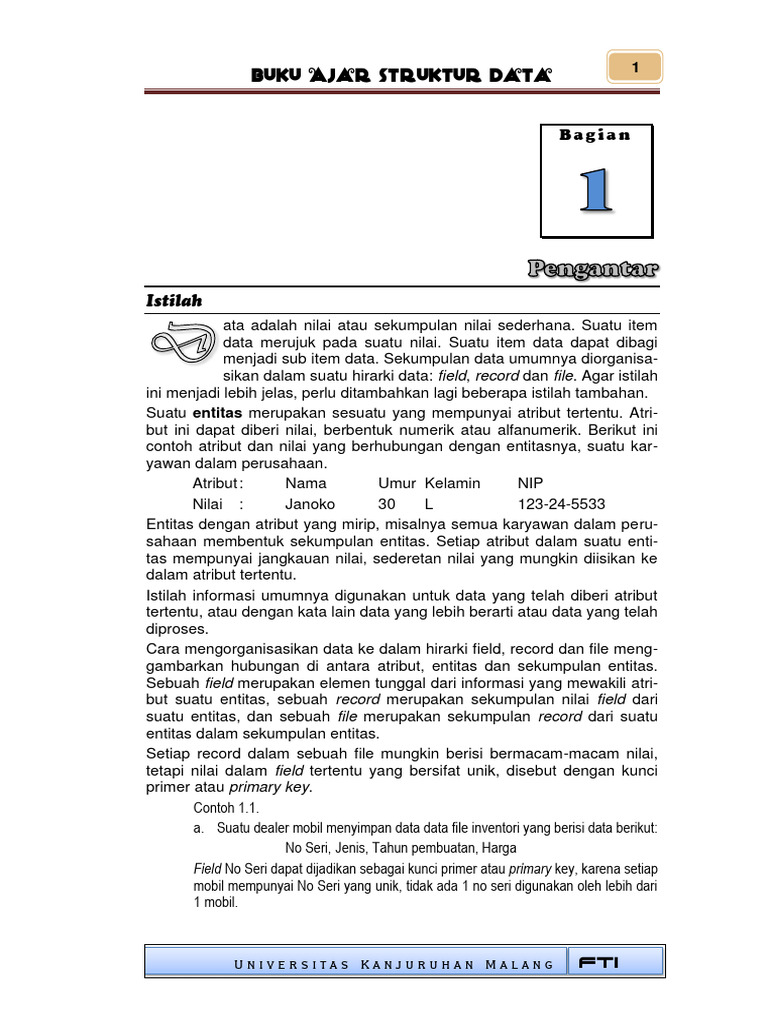 Buku Struktur Data Sampai Bab 5 OK | PDF