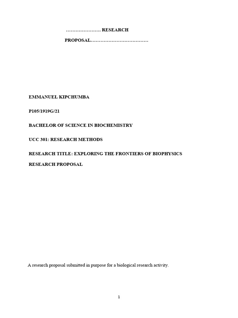 Biophysics Research | Download Free PDF | Systems Biology | Biophysics