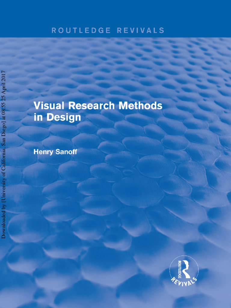 Visual Research Design - Sanoff | PDF | Simulation | Design