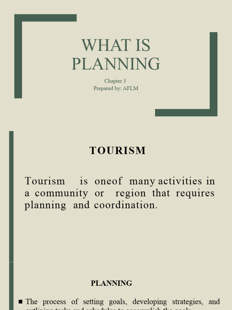 Destination Planning in Tourism Development | PDF | Tourism ...