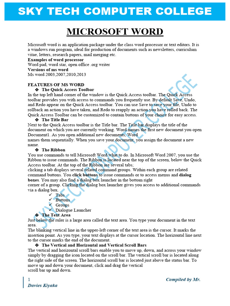 Microsoft Word | Download Free PDF | Window (Computing) | Microsoft Word