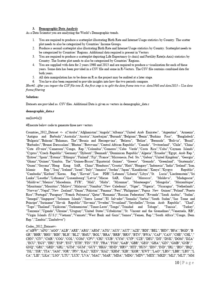03 - Demographic Data Analysis | PDF | Scatter Plot | Data