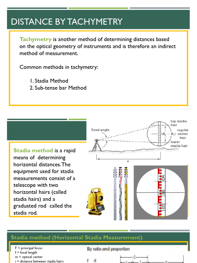 Week4 - CE211 - Topic 2e - Tachymetry and Other Methods | PDF ...