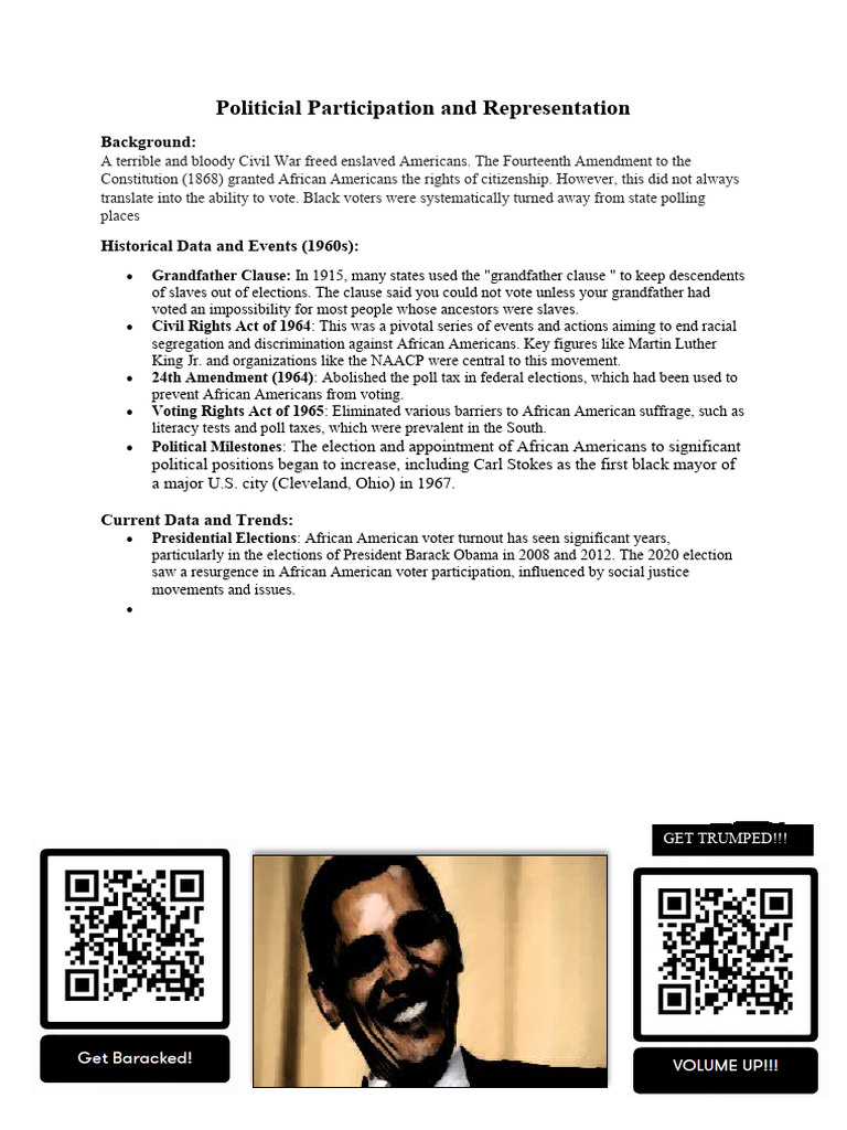 Politicial Participation and Representation | PDF