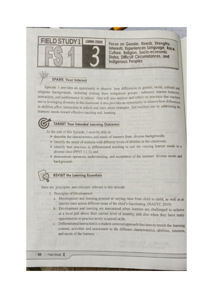 Field Study 1 Episode 3 | PDF