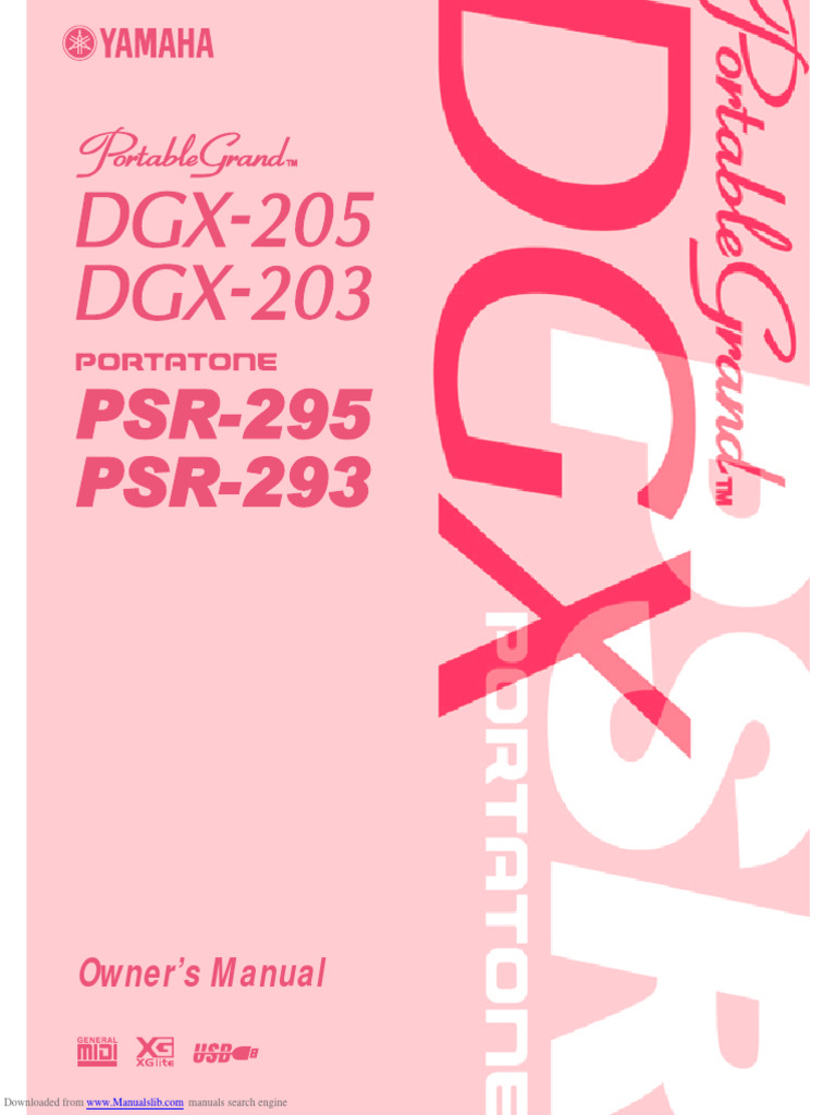 PSR-295 Owner's Manual Overview | PDF | Copyright | Usb
