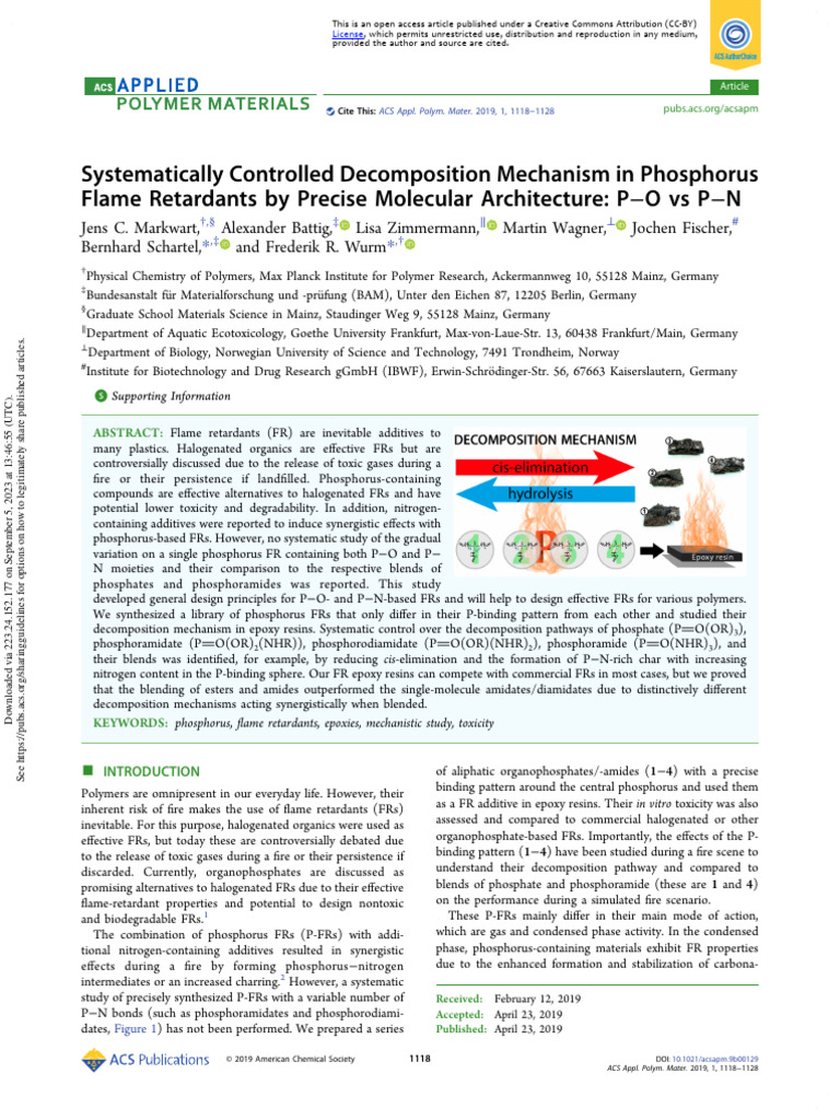 Acsapm 9b00129 | PDF | Epoxy | Combustion