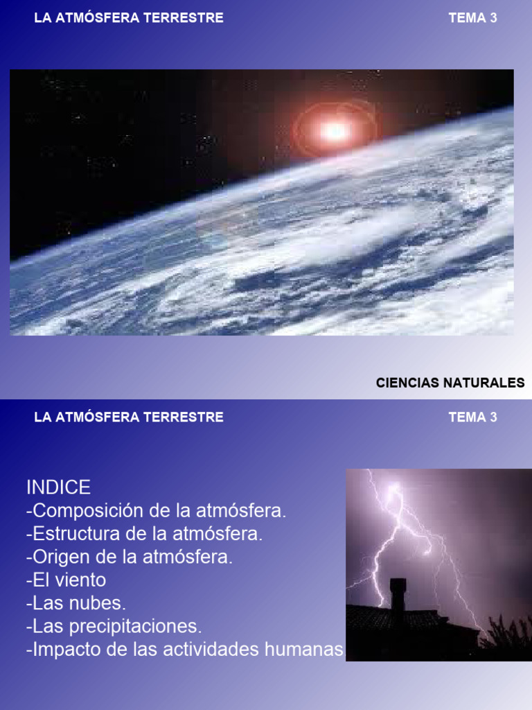 Tema 3 La Atmosfera | PDF | Atmósfera | Precipitación