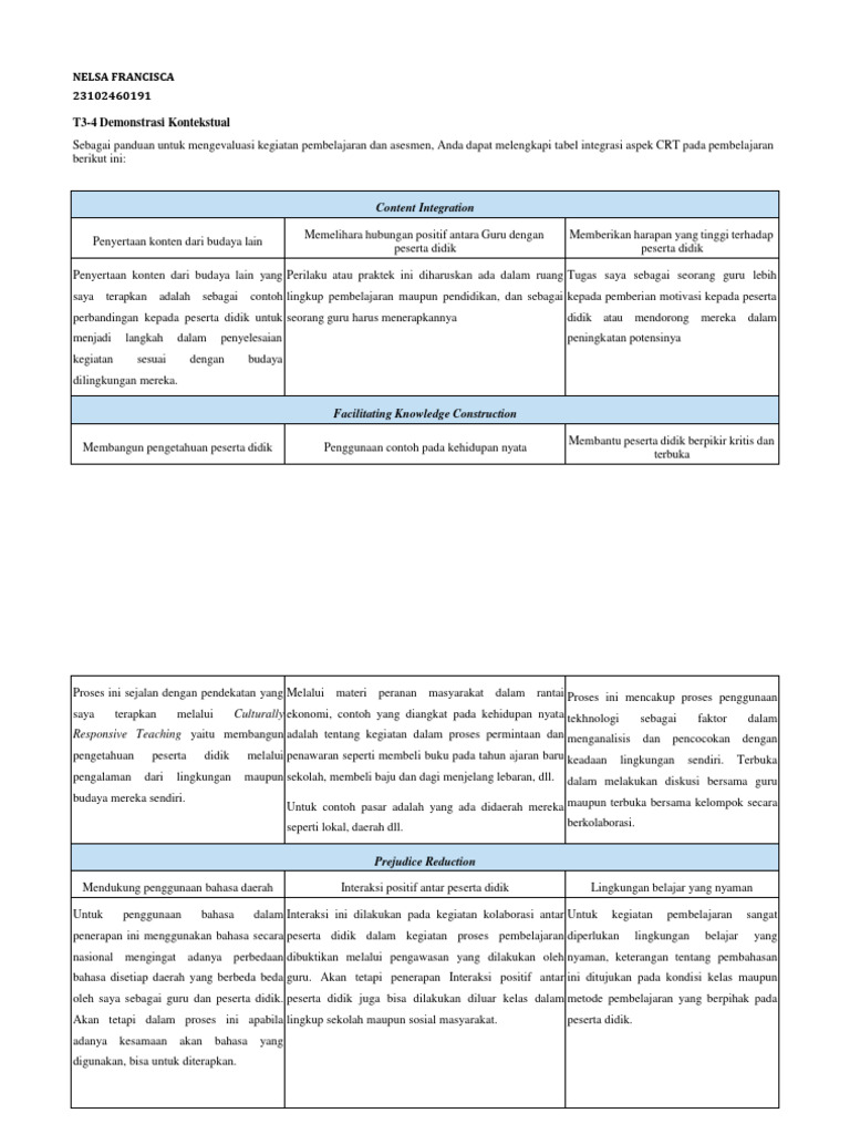 T3-4 Demonstrasi Kontekstual - Nelsa Francisca | PDF