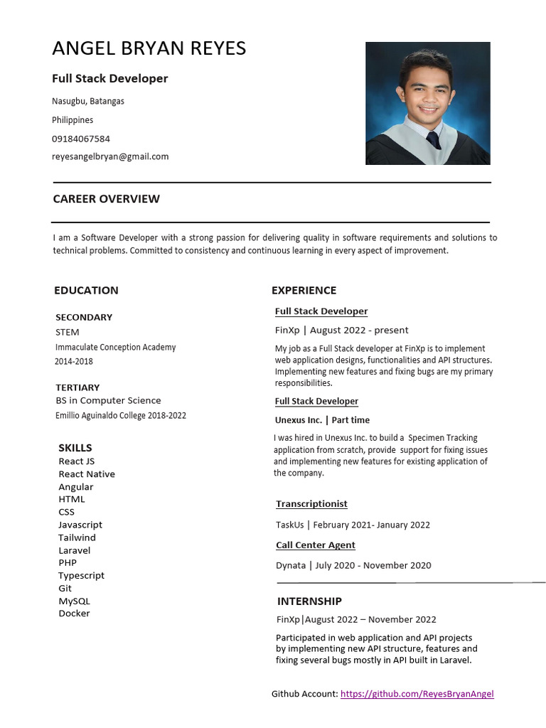 My Resume | PDF | Computer Science | Computing