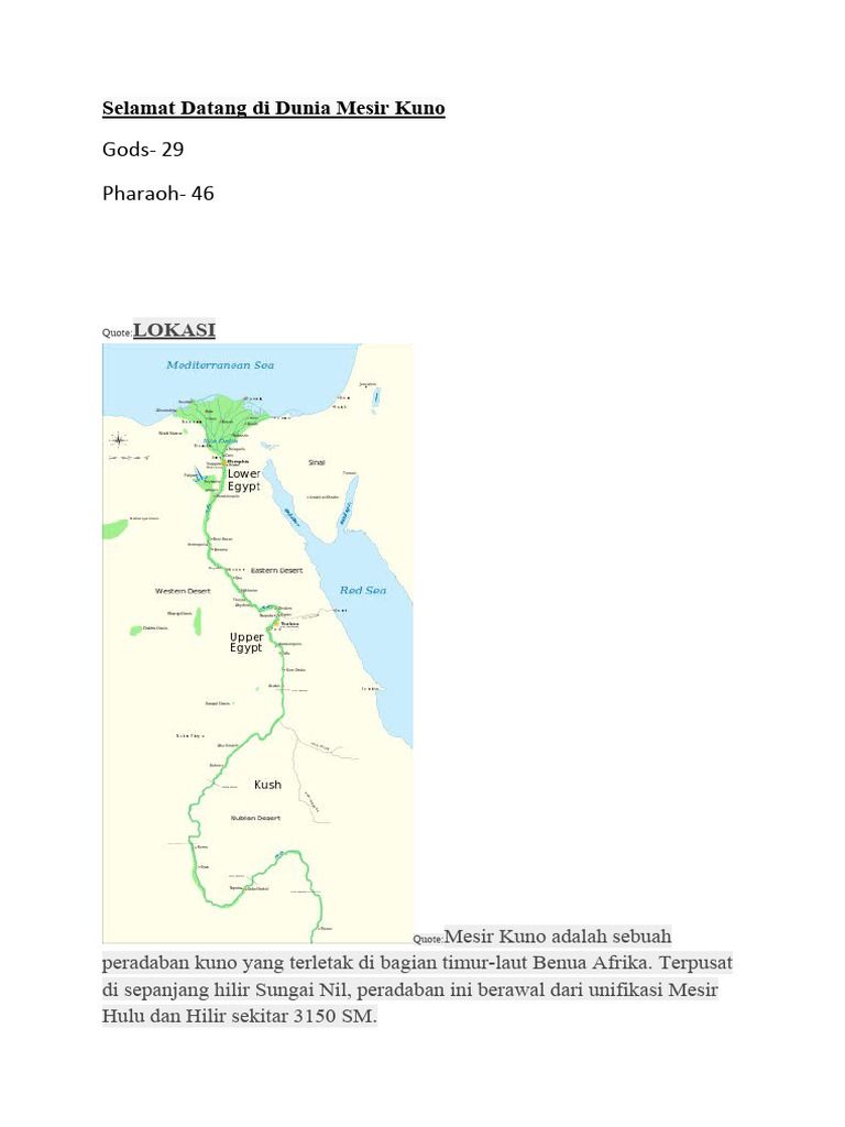 Sejarah Peradaban Mesir Kuno | PDF | Ilmu Sosial