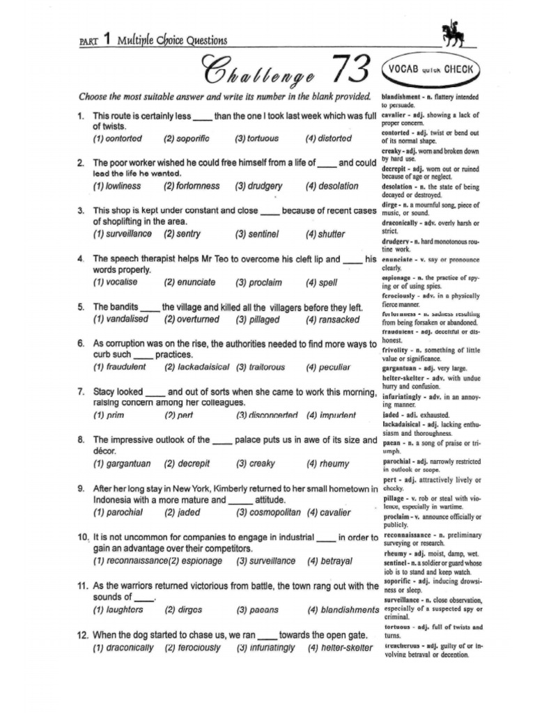 Part 1 - Multiple Choice Questions (Test 41-80) - Part33 | PDF