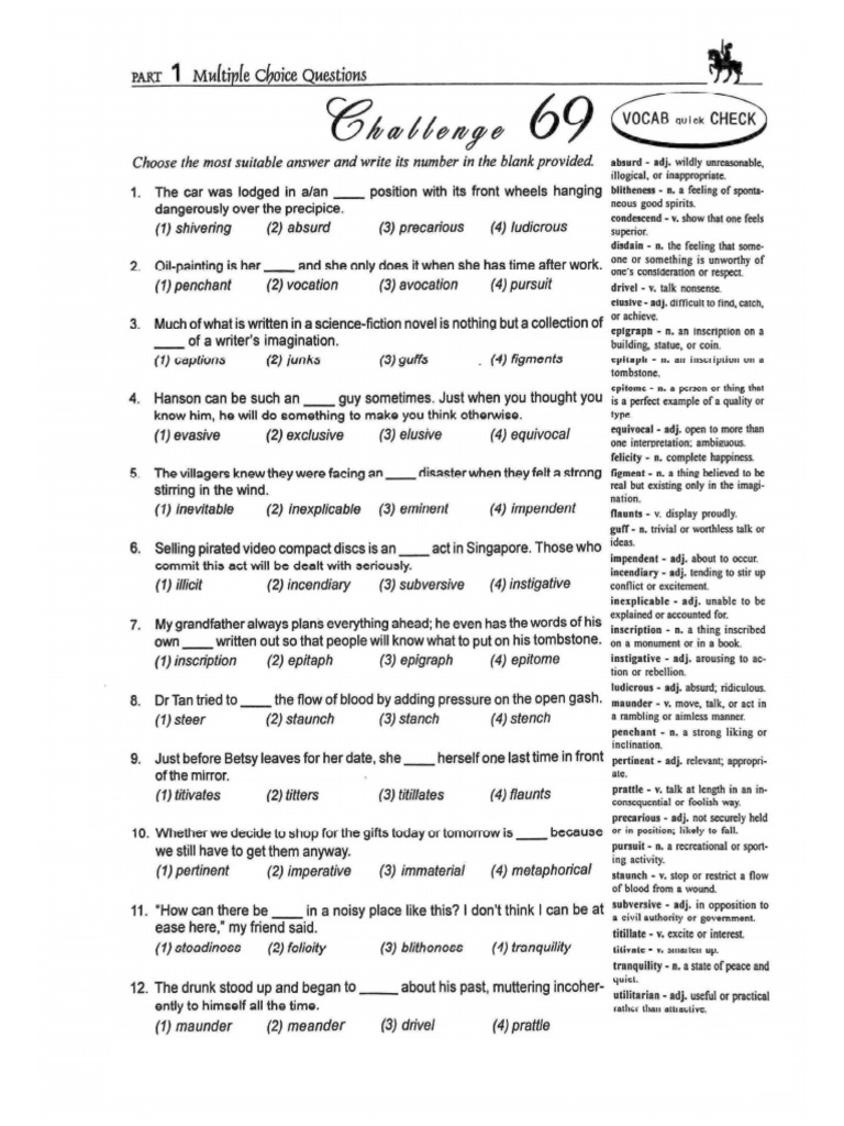 Part 1 - Multiple Choice Questions (Test 41-80) - Part29 | PDF