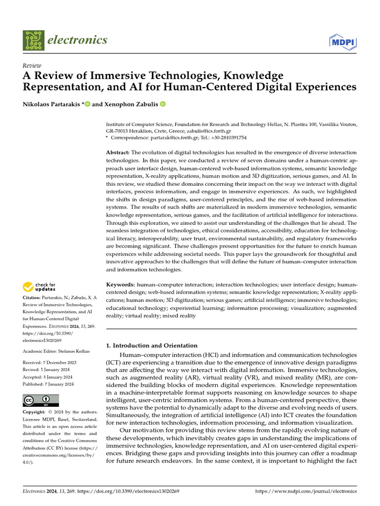 A Review of Immersive Technologies, Knowledge Representation Week 6 Data | Download Free PDF ...