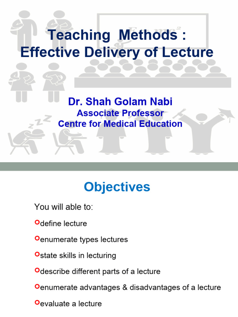 Effective Delivery of Lecture | Download Free PDF | Lecture | Learning