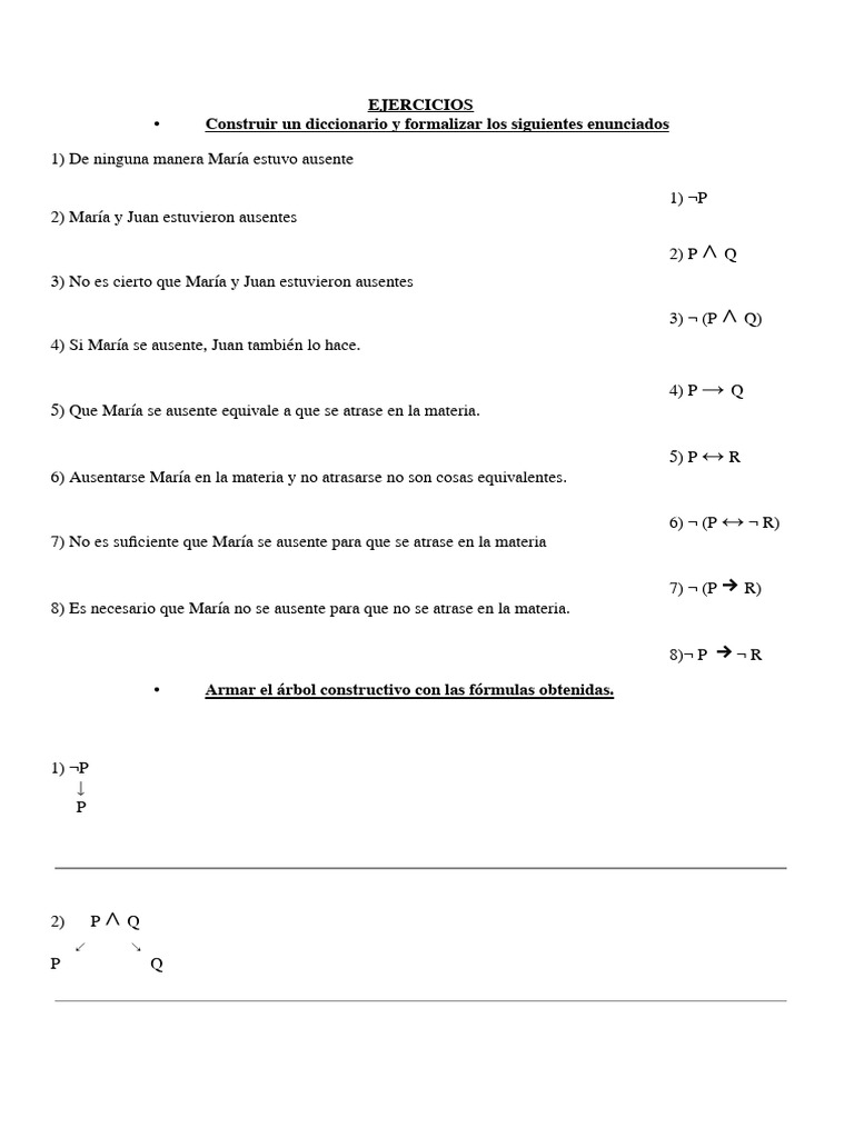 EJERCICIOS:hechos | PDF