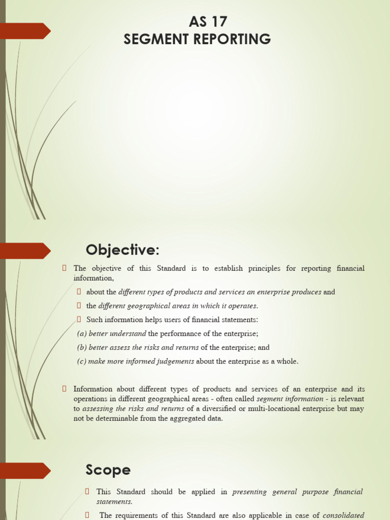 AS 17 SEGMENT REPORTING | PDF | Expense | Revenue