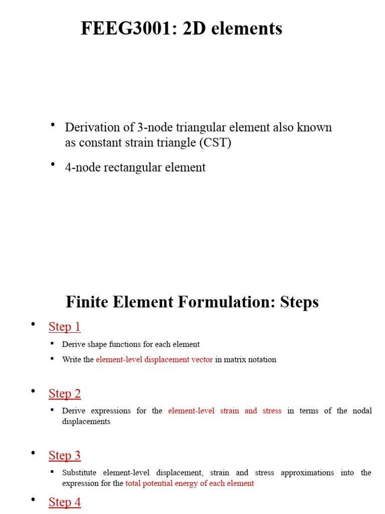 CST Quad 2024 | PDF | Finite Element Method | Stress (Mechanics)