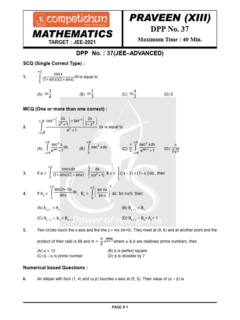 DPP 37 | PDF | Euclidean Geometry | Elementary Geometry