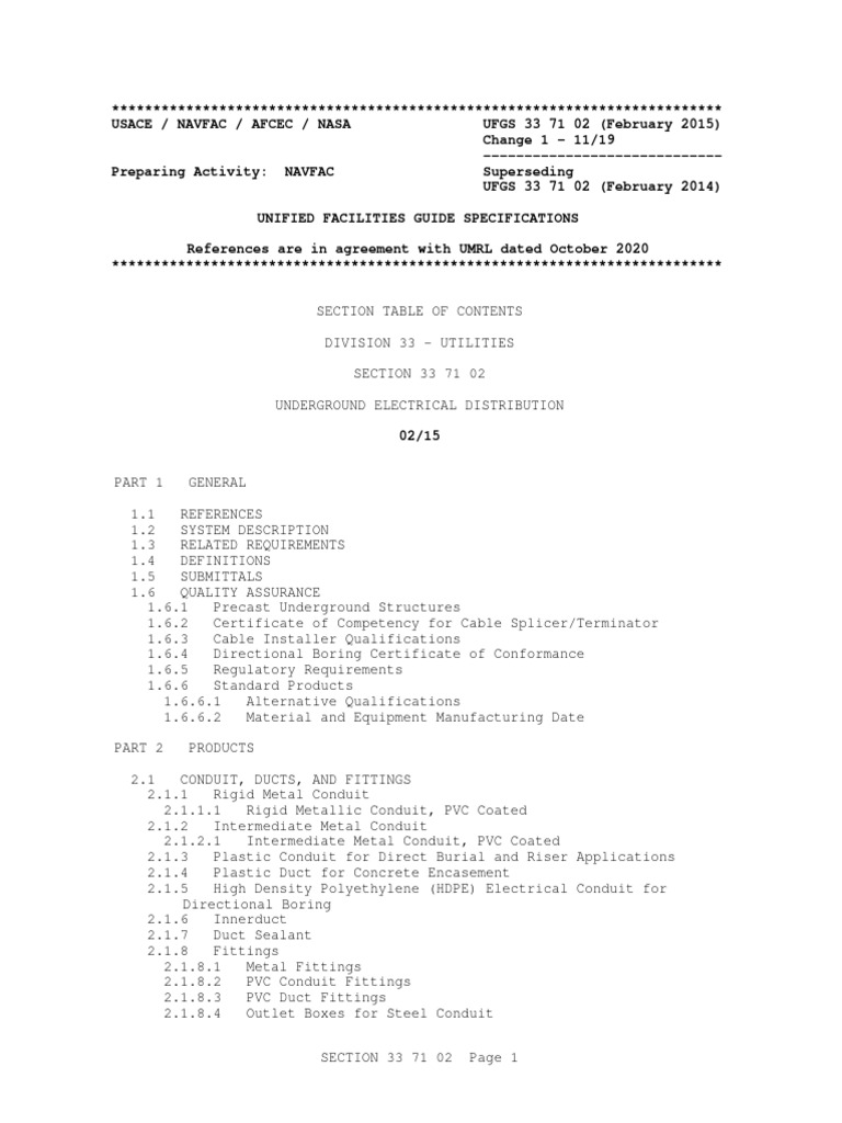 Underground Electrical Distribution Guide | PDF | Building Engineering ...