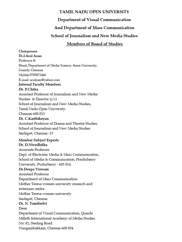 B.SC Visual Communication | PDF | Communication | Socialization