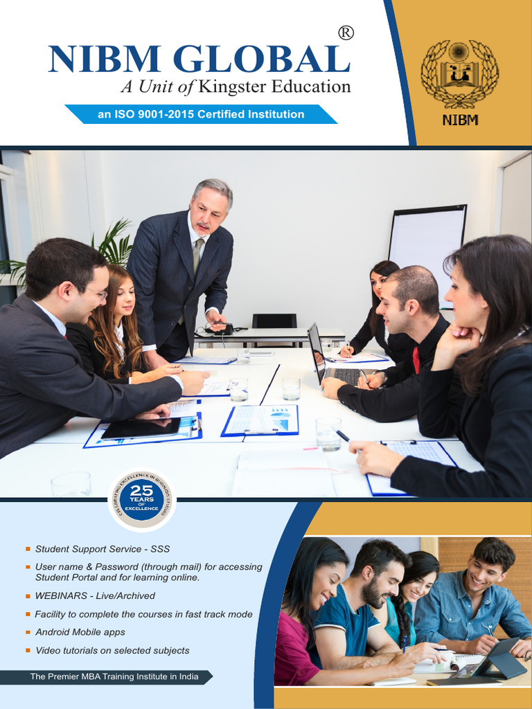 NIBM Global: Premier Online MBA Training | PDF | Master Of Business ...
