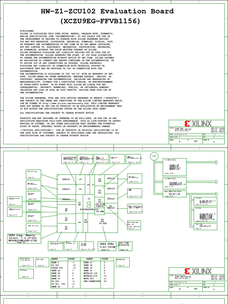zcu102-schematic-xtp454 | PDF | Computer Science | Digital Technology