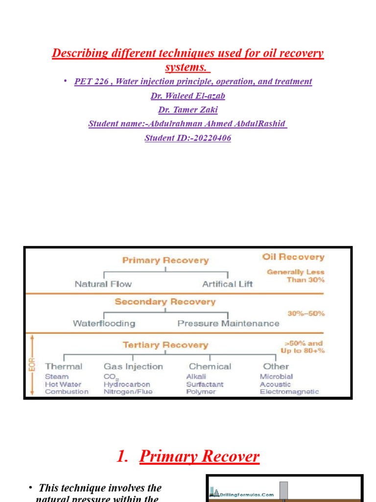 Water Injection Principle, Operation, and Treatment | PDF | Enhanced ...