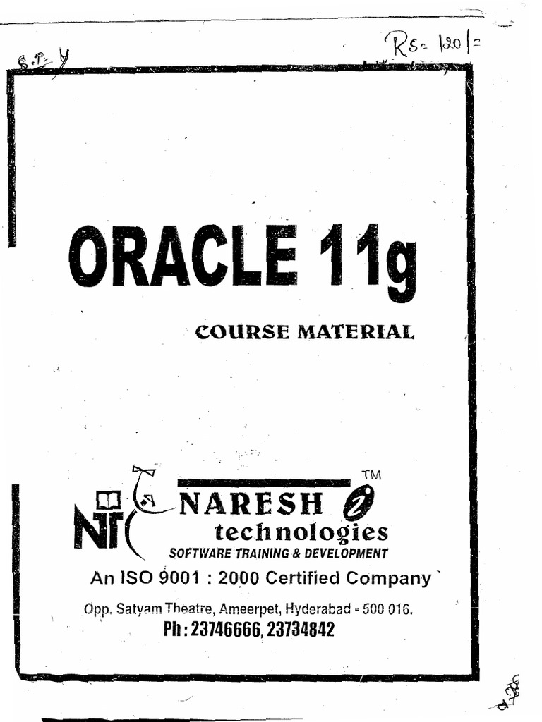 Yellanki (Oracle 11g) | PDF