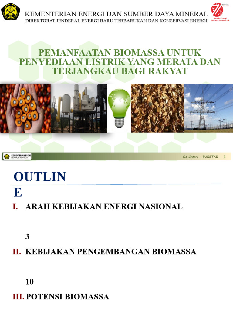 1 - Drs Sudjoko 1 Bahan Paparan Pontianak - Pemanfaatan Biomassa Untuk ...