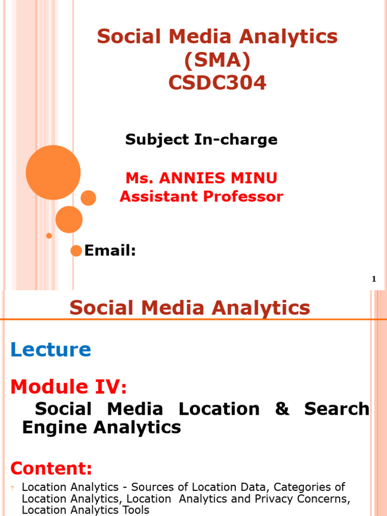 SMA_Module 4 (B) | PDF | Search Engine Optimization | Analytics