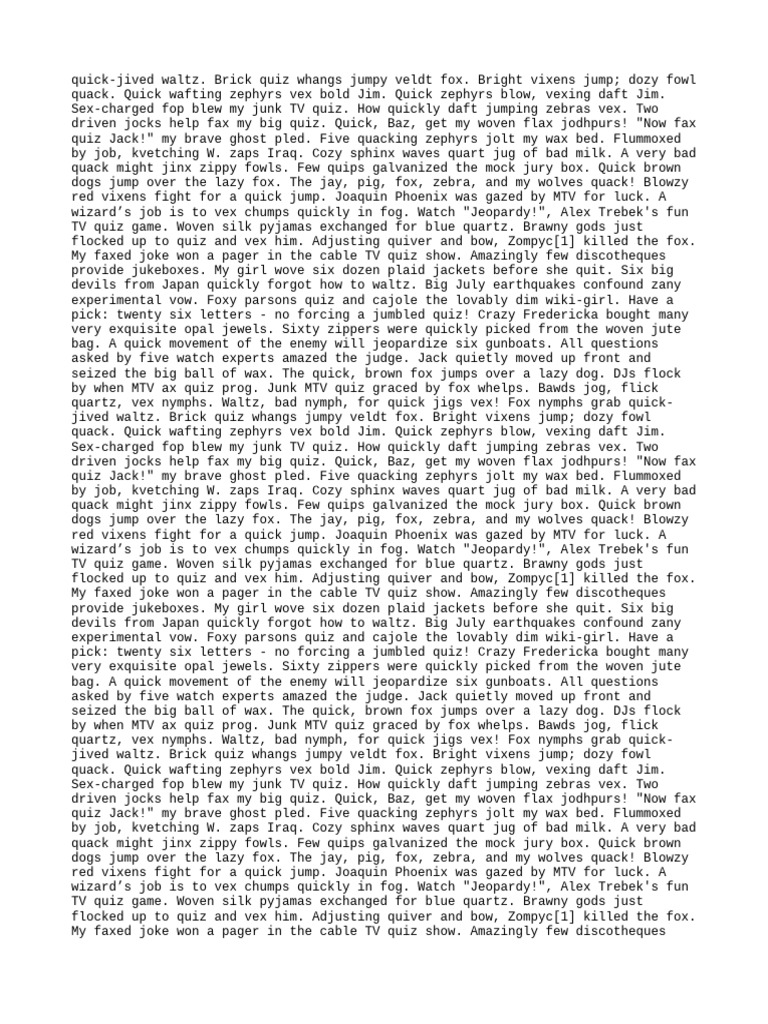 Quick-Jived Waltz. Brick Quiz Whang | PDF | Mystery, Thriller & Crime ...