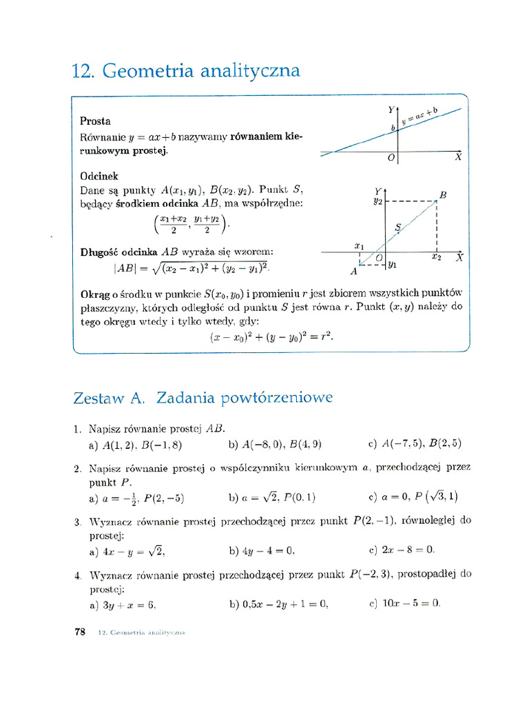 Geometria Analityczna | PDF