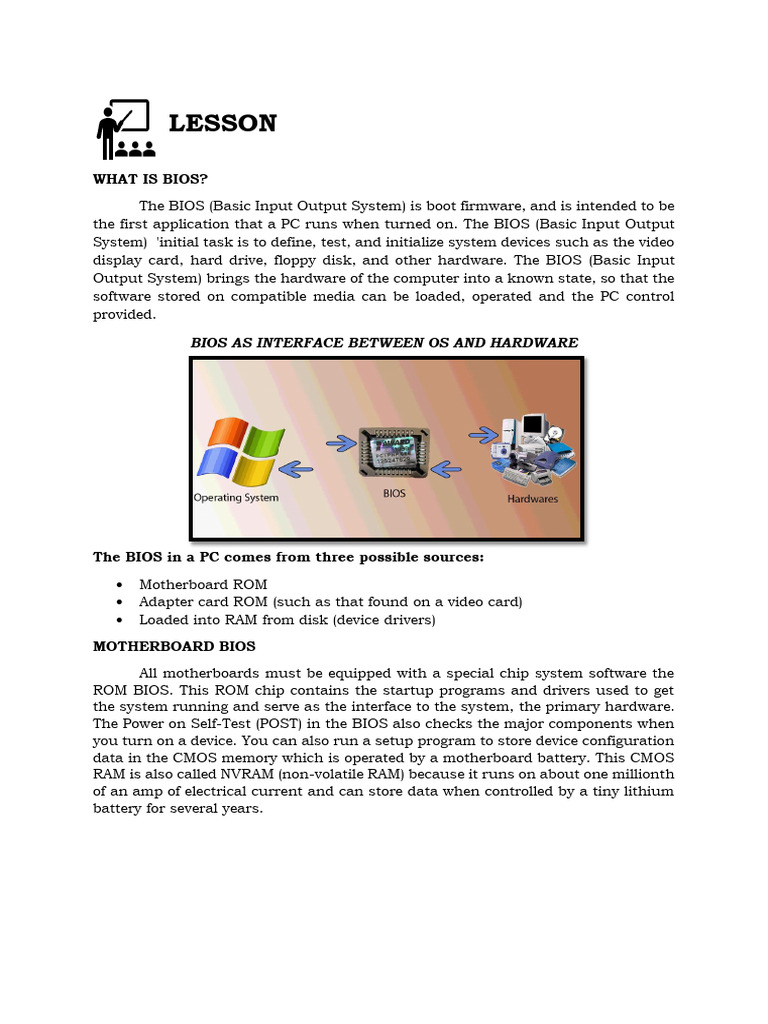 Q4 M3 Ict CSS9 Bios | PDF | Bios | Booting