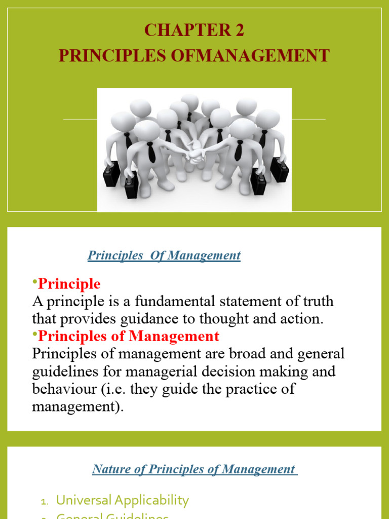 Chap 2 - Principles of Management Part 2 36 Slides | PDF | Business