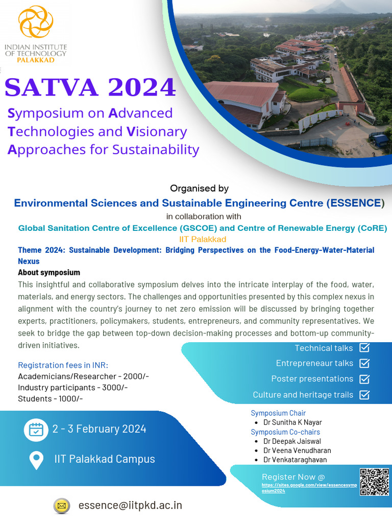 SATVA 2024 IIT PKD Flyer | Download Free PDF | Sustainability | Economy ...