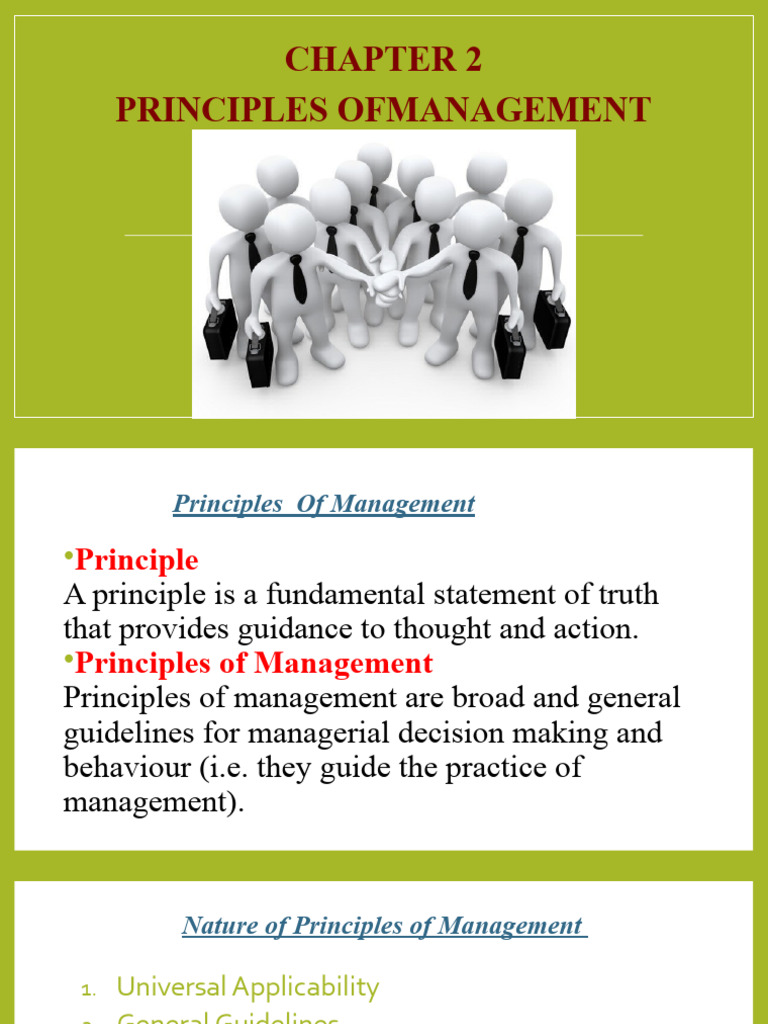 Chap 2 - Principles of Management | Download Free PDF | Business