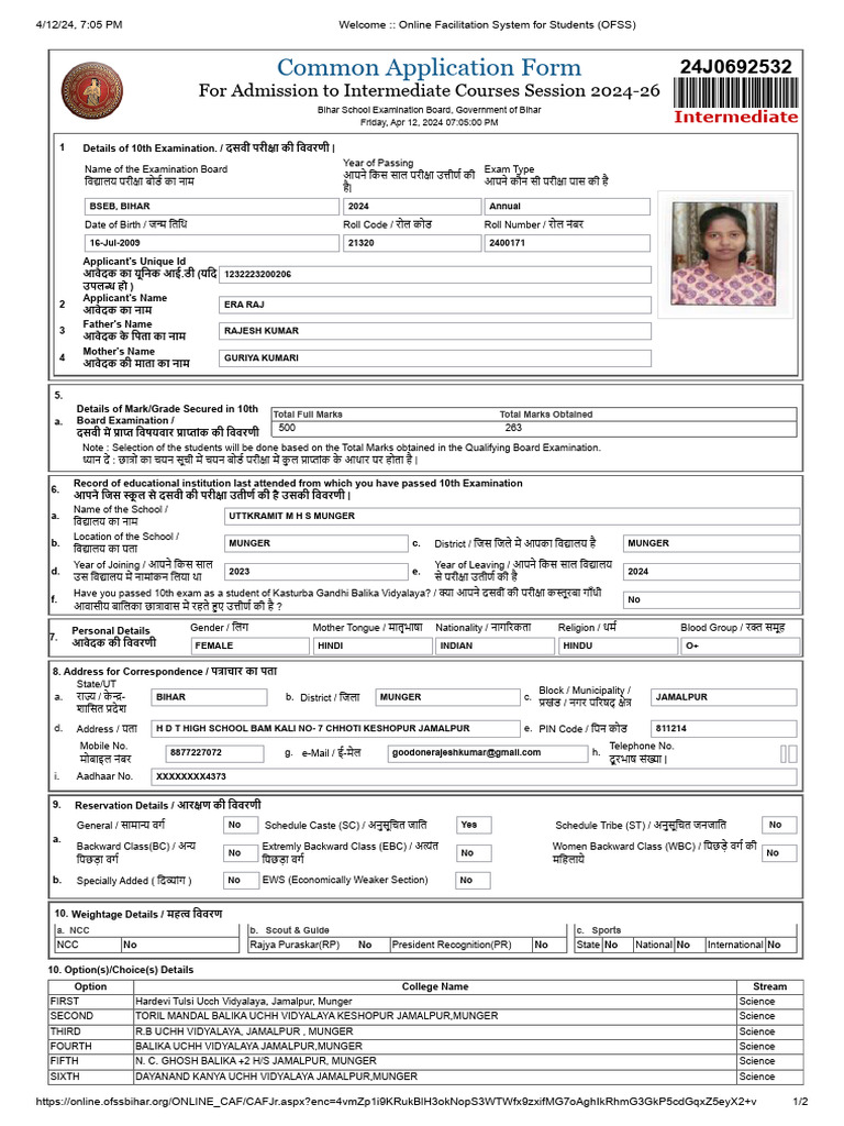 Welcome - Online Facilitation System For Students (OFSS) | PDF