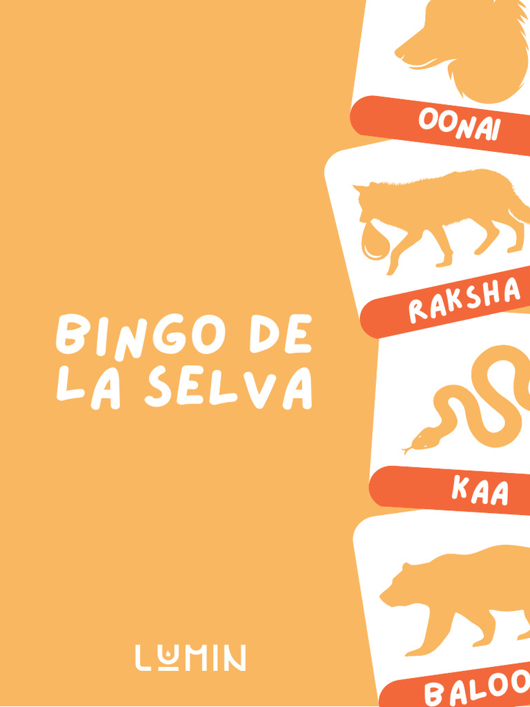 Bingo de La Selva | PDF | Mowgli | Bagheera